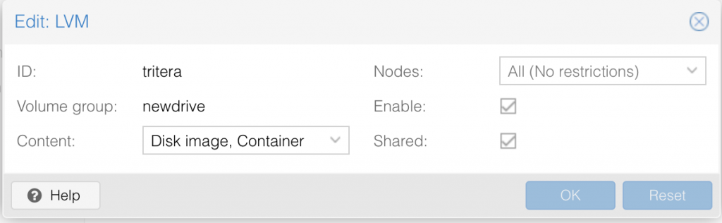 Adding a new hard disk and using it in virtual machines under Proxmox – Venkat
